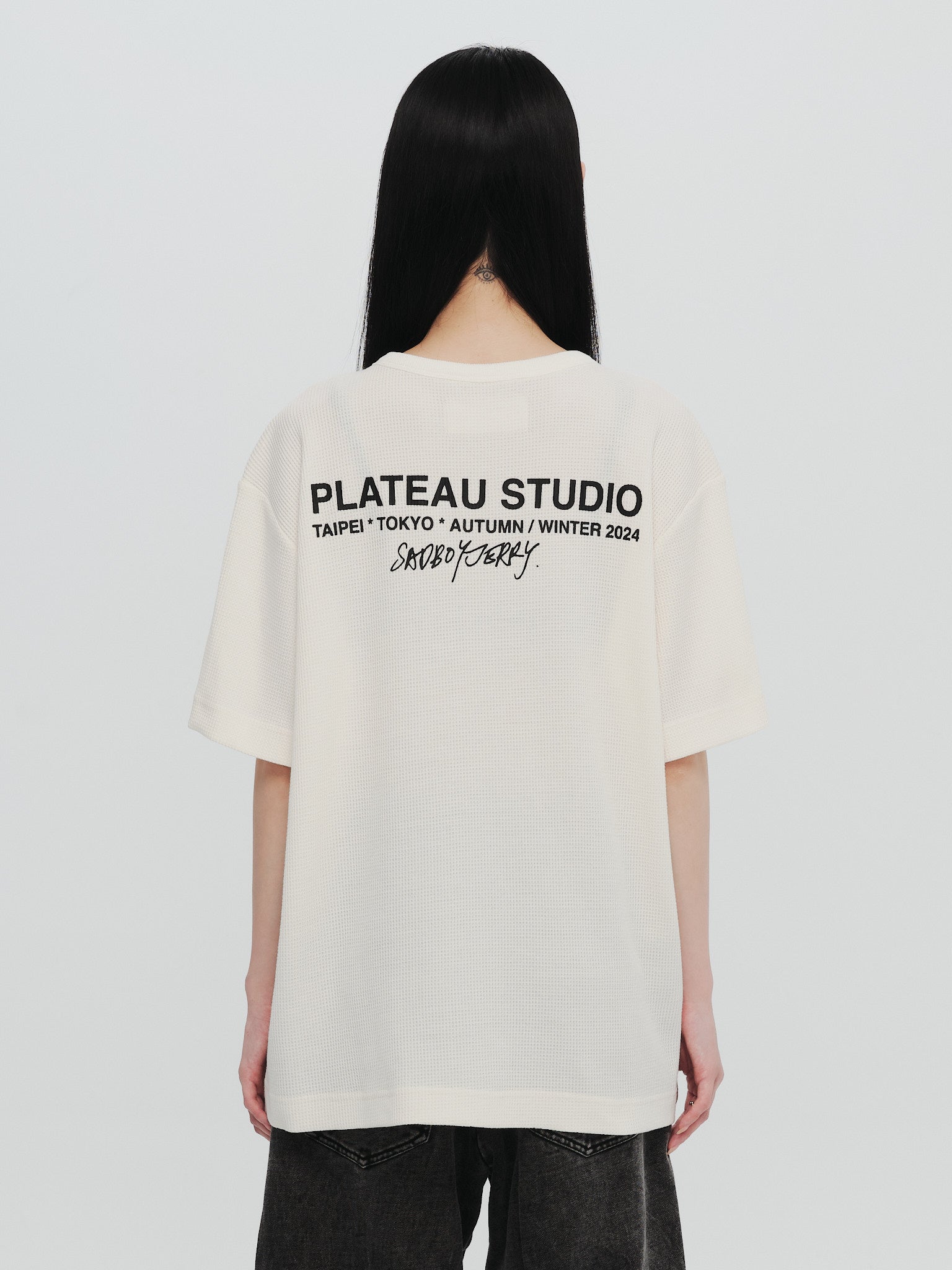 2024 Logo waffle tee – PLATEAU STUDIO