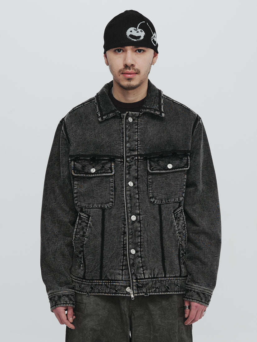 Washed sweat jacket – PLATEAU STUDIO