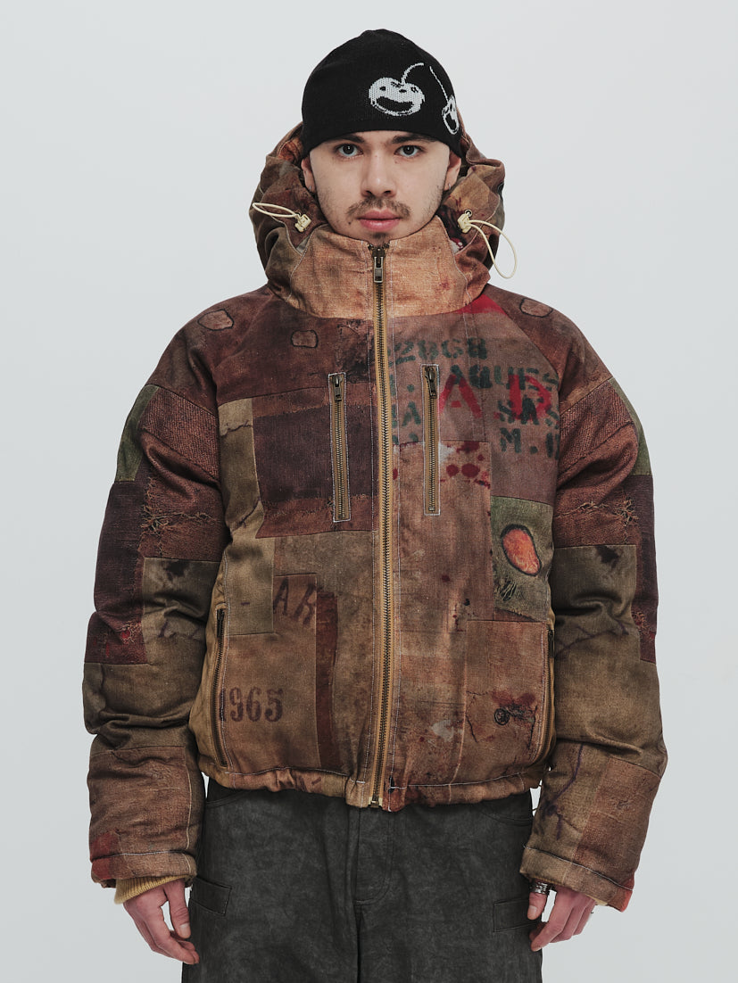 Digital print puffer – PLATEAU STUDIO