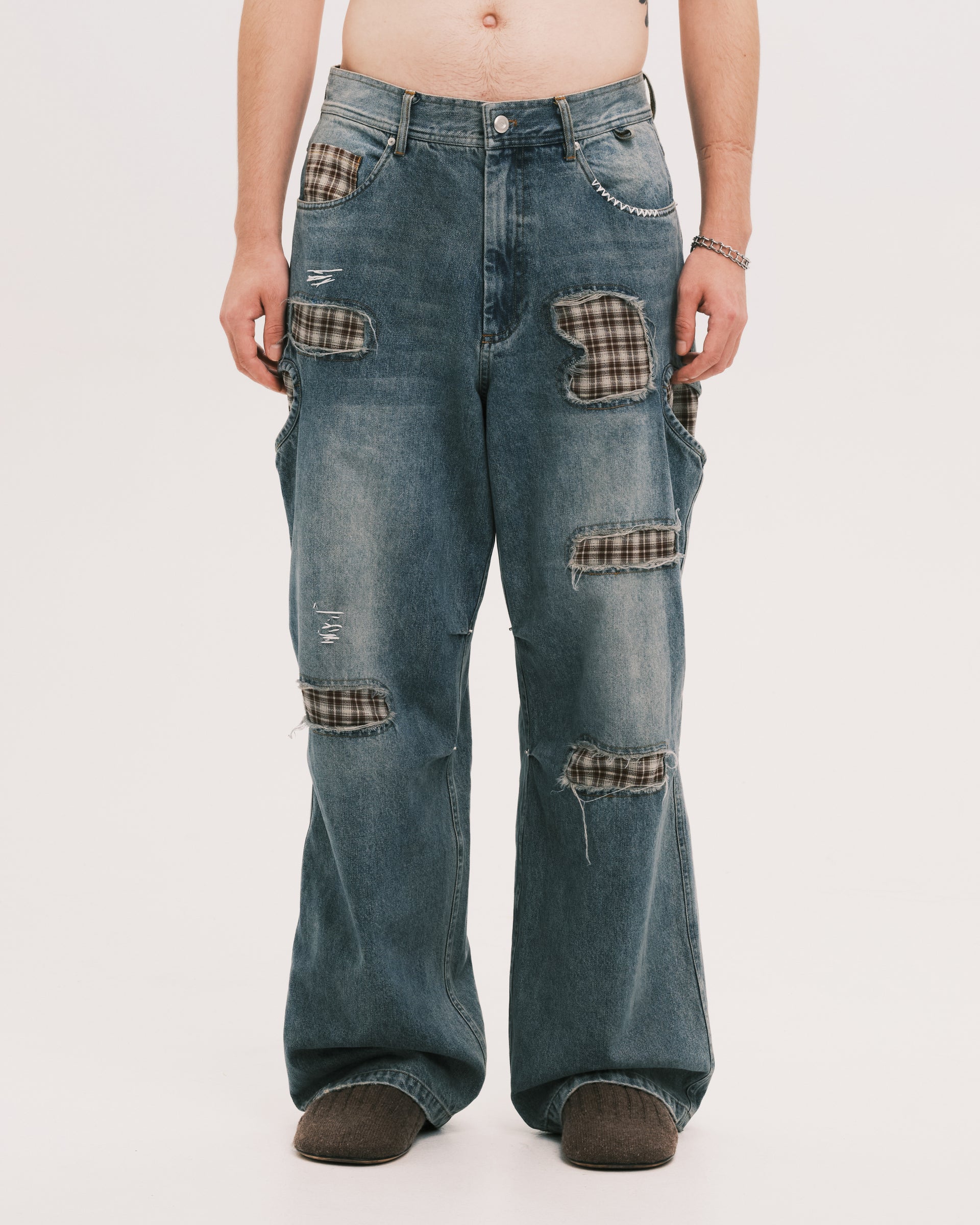 Patch denim pants – PLATEAU STUDIO