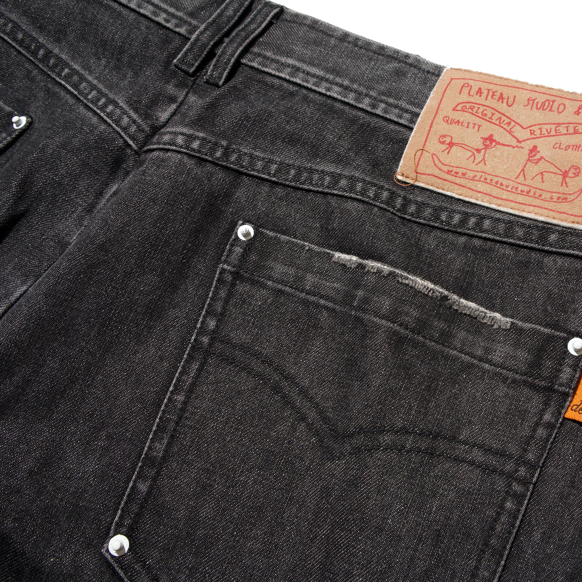 rivet spliced denim – PLATEAU STUDIO